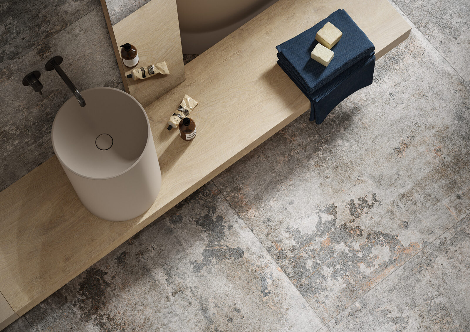 Endless Time Rust Lappato Silky Crystal 60 x 60 – Cerrad